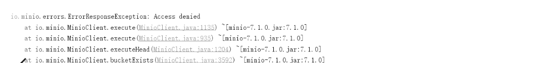 JAVA代码上传文件至minio报错: Access denied_io.minio.errors.errorresponseexception: access den-CSDN博客