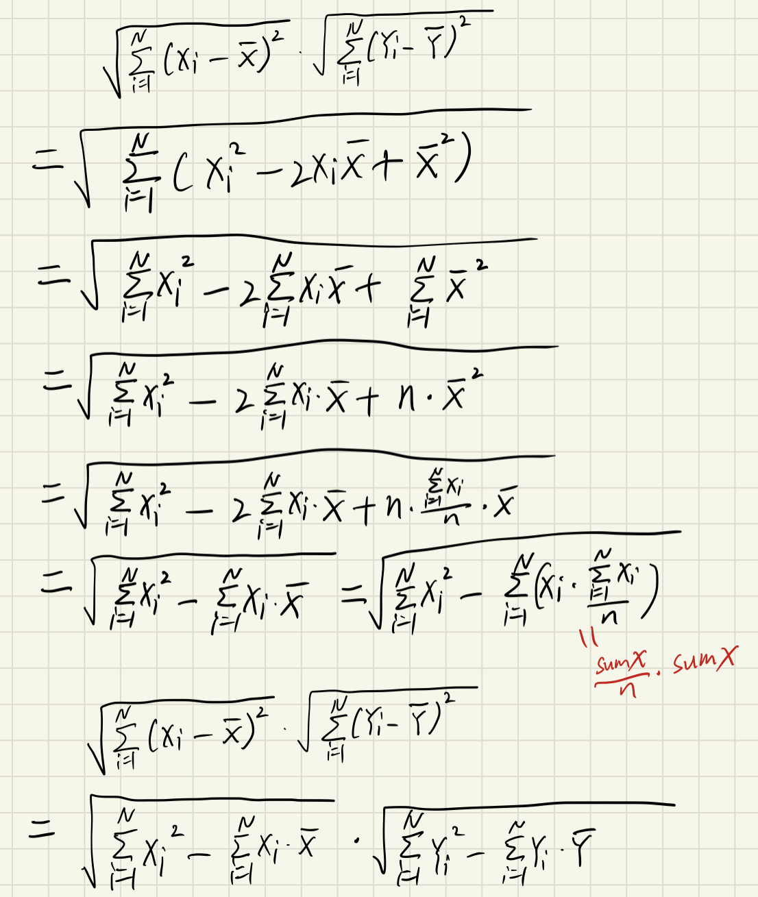Python实现Pearson相关系数计算及公式化简过程_相关系数公式化简_轻松的绿土豆的博客-CSDN博客