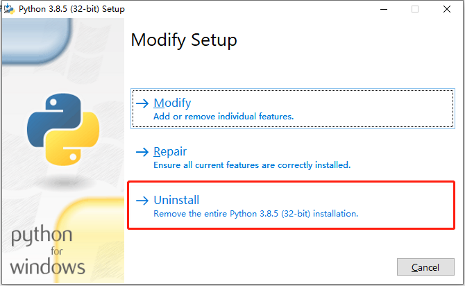 Python怎么卸载不了？No Python 3.8 installation was detected.-CSDN博客