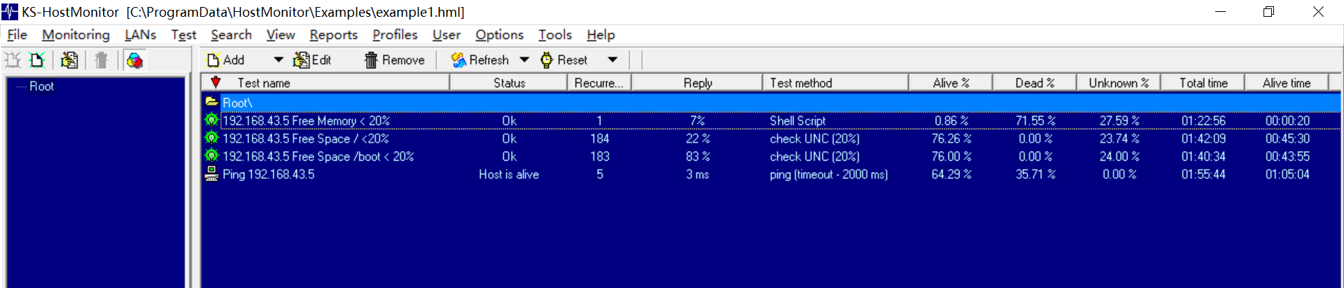 HostMonitor使用手册-监控网络、剩余磁盘空间、剩余内存、CPU使用率、能否访问某个IP地址对应的端口号-CSDN博客