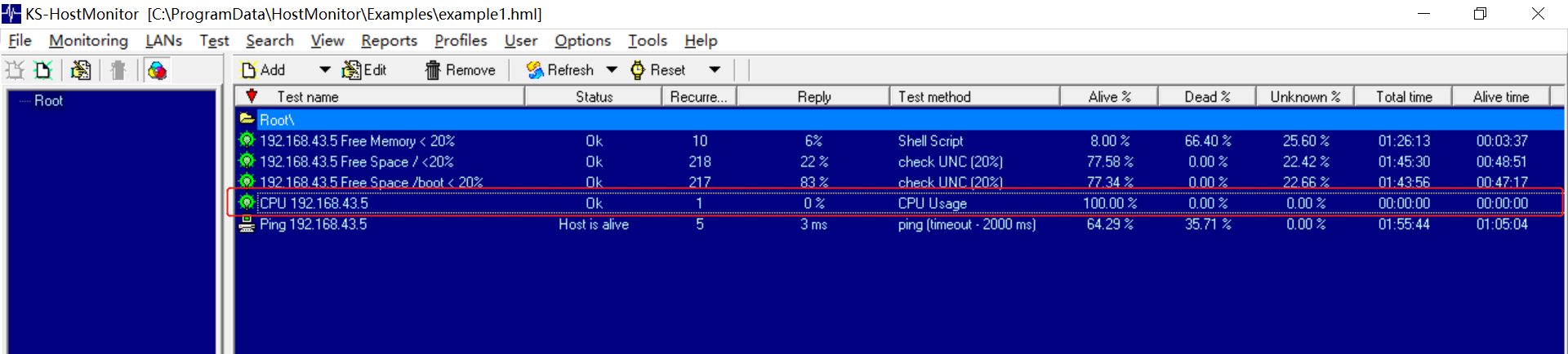 HostMonitor使用手册-监控网络、剩余磁盘空间、剩余内存、CPU使用率、能否访问某个IP地址对应的端口号-CSDN博客