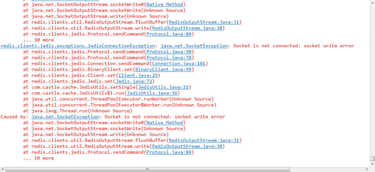 Redis在多线程情况下写入失败_could not load [redis.clients.util.ioutils]-CSDN博客