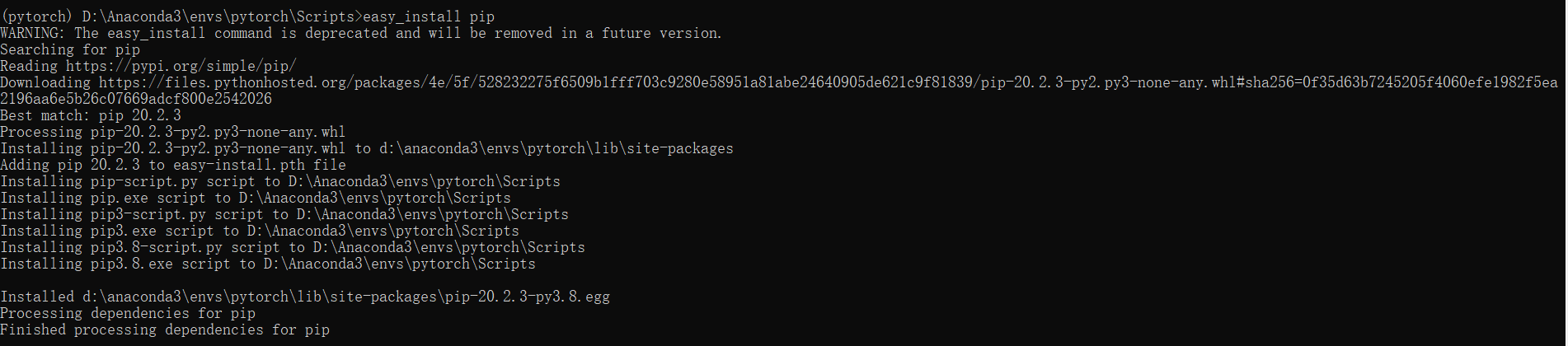 Script file ‘D:\Anaconda3\envs\pytorch\Scripts\pip-script.py‘ is not present 解决方法-CSDN博客