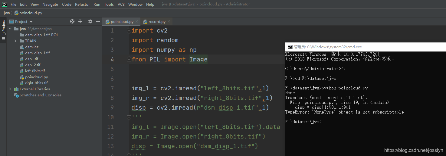 Python Opencv库 在读32bit Tiff图像的时候遇到的问题 使用skimage来读取文件sorry Can Not