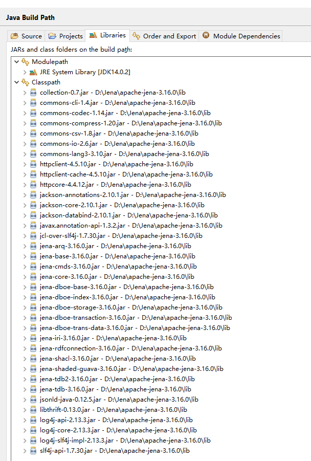 Jena配置踩坑记录（部分解决）_unable to derive module descriptor for-CSDN博客