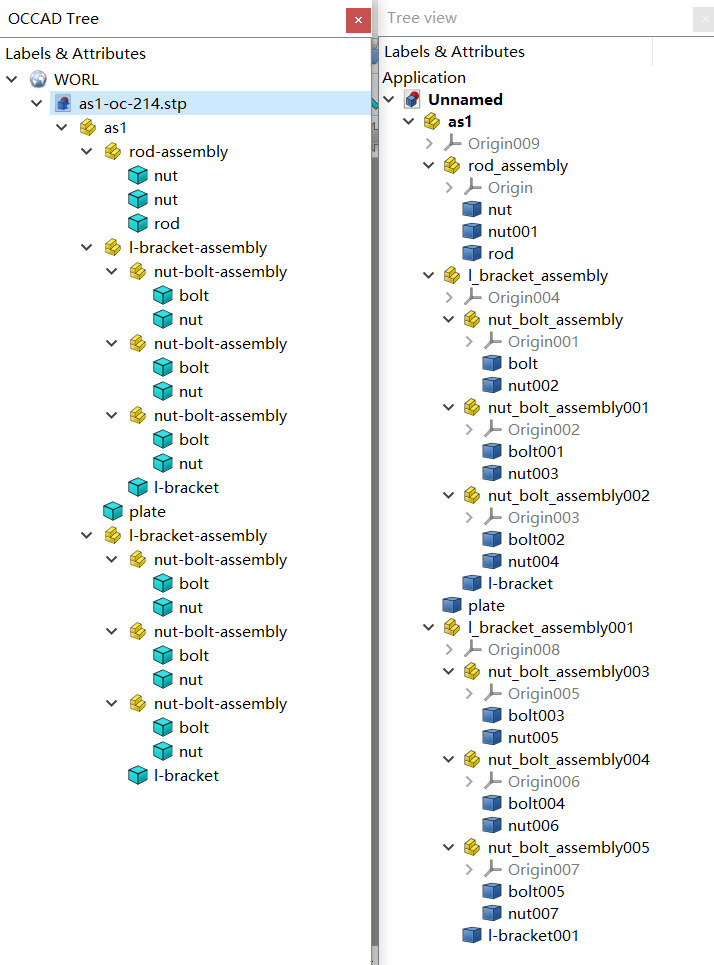 初探OSG+OpenCascade（简称：OCC）在QT上的实践之模型装配体树_osg occ-CSDN博客
