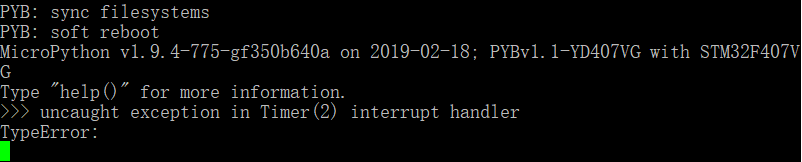 Micropython——使用定时器中断报错: Uncaught Exception In Timerx Interrupt Handlermicropython Nettime 出错