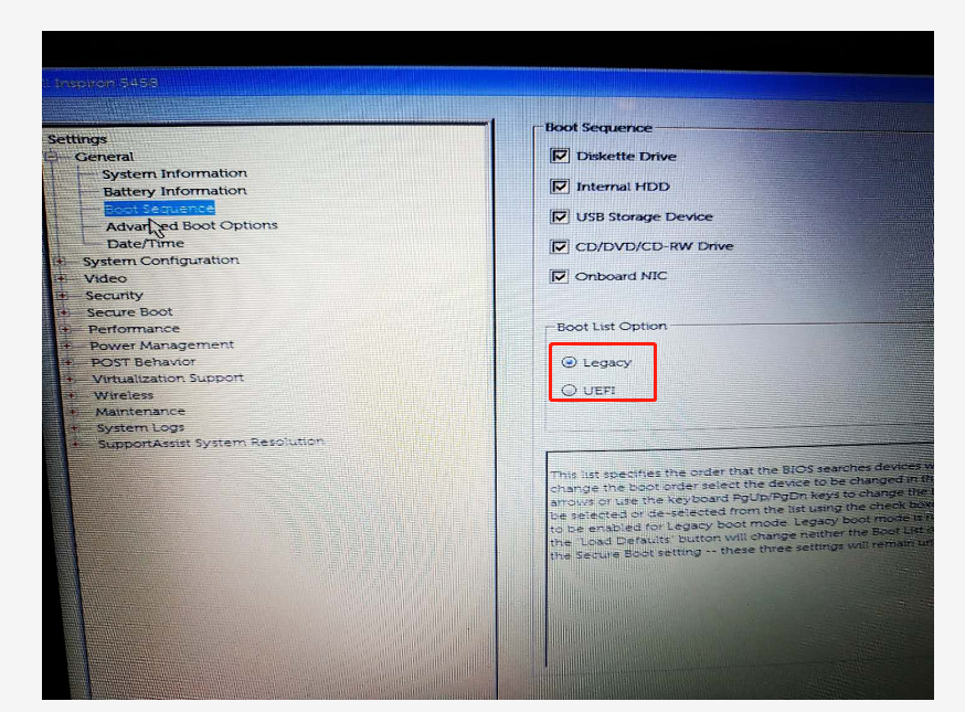戴尔笔记本设置U盘或者光盘启动_change boot mode settings戴尔-CSDN博客