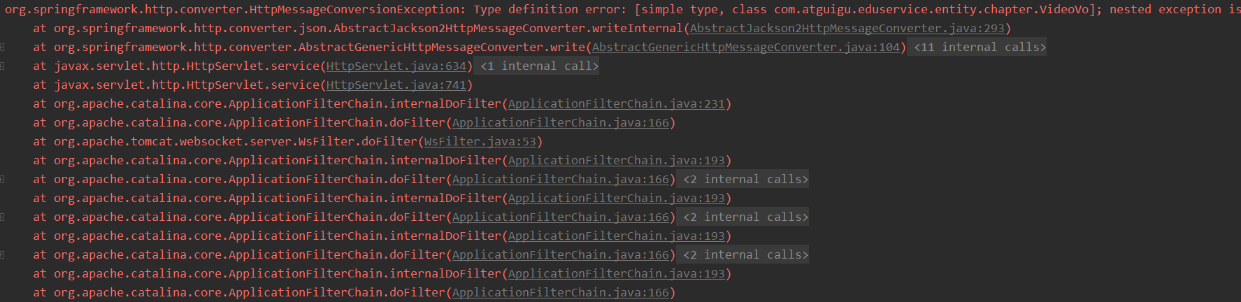 【error处理】org.springframework.http.converter.HttpMessageConversionException: Type definition ...