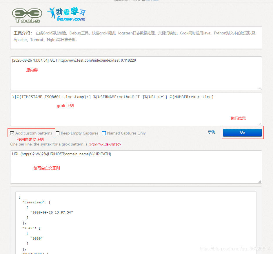 Elk Logstash的grok 自带的正则匹配、自定义正则 使用 Logstash Grok 自定义正则 Csdn博客