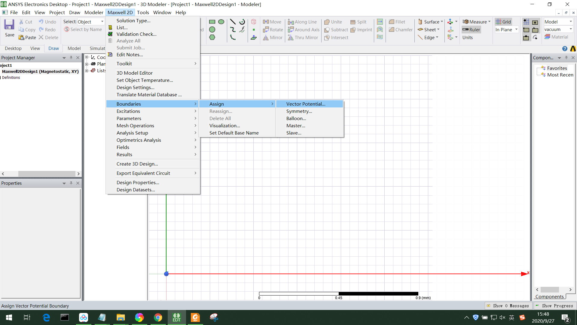 YDOOK: ANSYS Maxwell 19 教程9：Maxwell 2D 设置边界条件_maxwell2d边界设置-CSDN博客