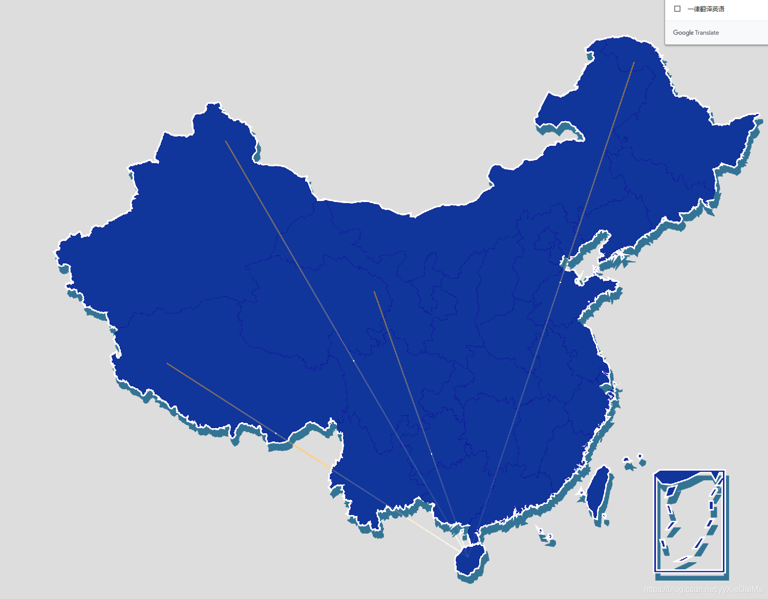 Echarts 实现地图增加阴影及城市间线条echarts地图阴影 Csdn博客