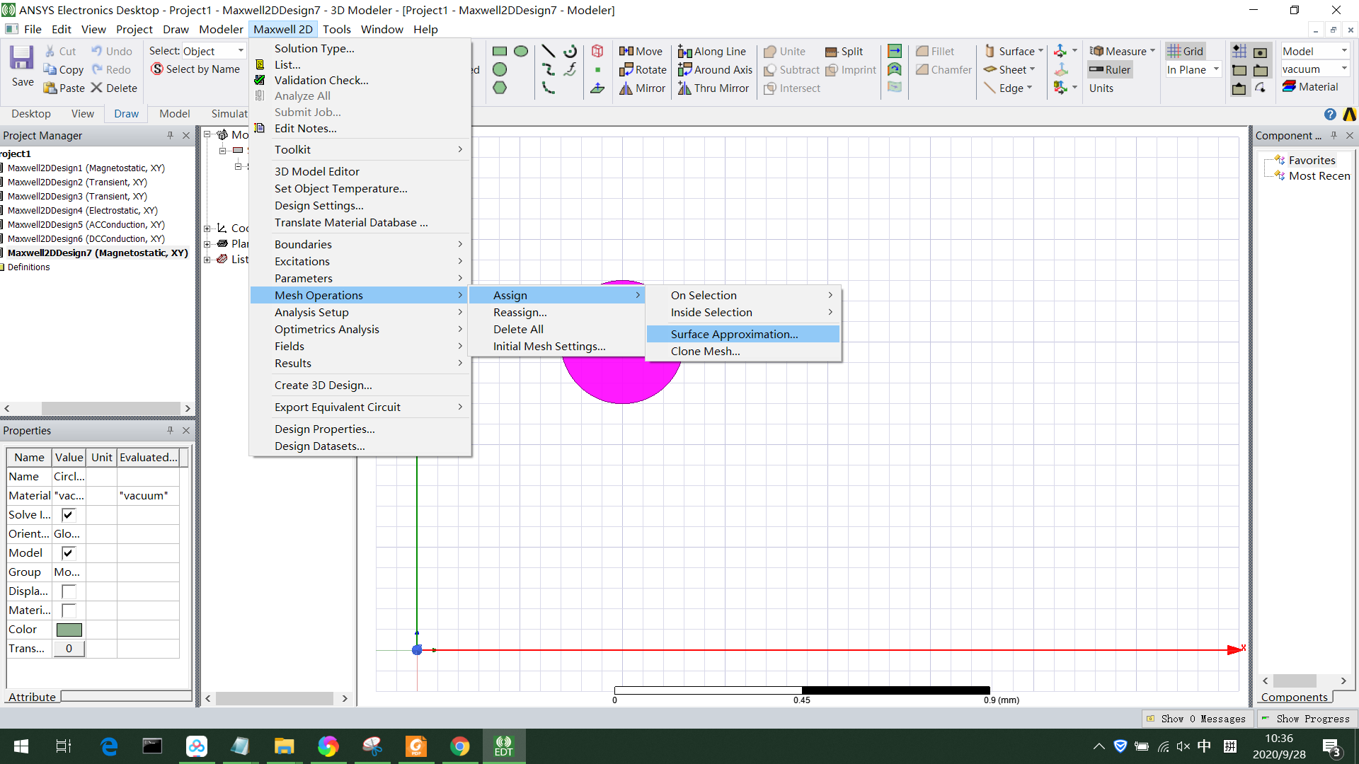 YDOOK: ANSYS Maxwell 19 教程20：Maxwell 2D Surface Approximation 网格划分-CSDN博客