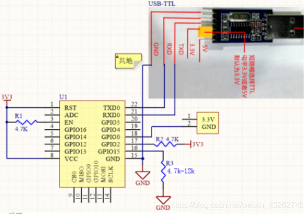 Esp8266(esp 07s)学习日志第一篇——烧写官网的at固件esp07s和esp8266 Csdn博客