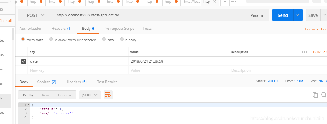 Postman测试接口入参为Date类型_postman测试localdate类型-CSDN博客