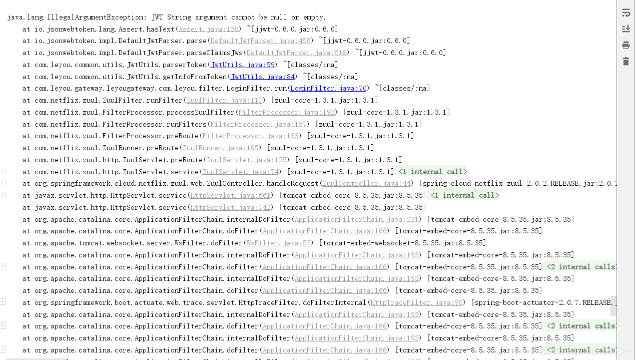 Javalangillegalargumentexception Jwt String Argument Cannot Be Null Or Empty Csdn博客