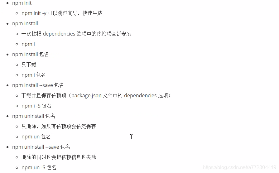 Npm常用命令:init、install、uninstall、helpnpm Help Init” Csdn博客