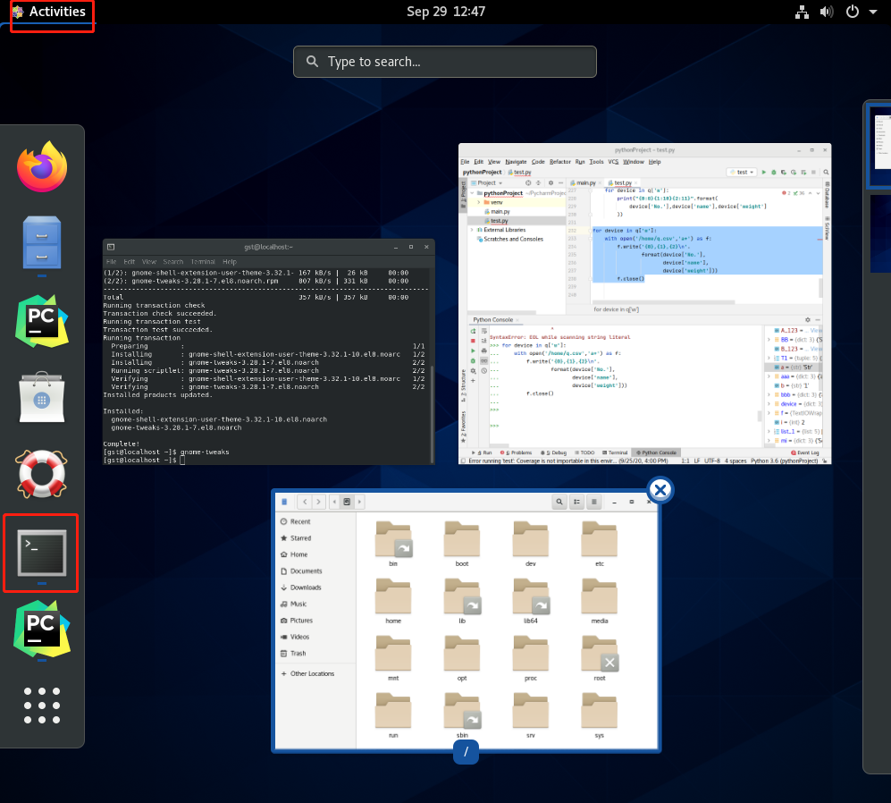 将CentOS8的桌面外观改为类似CentOS7_centos8 修改默认桌面-CSDN博客