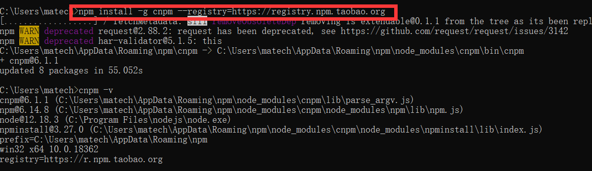 TypeScript使用国内镜像cnpm直接安装以及使用yarn安装两种方法_typescript镜像-CSDN博客