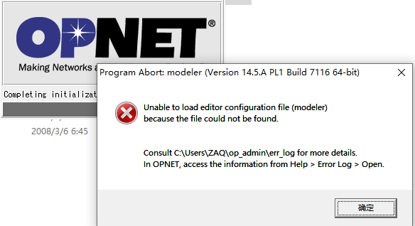 opnet安装错误：cannot enable ETS scripting support due to missing files_安装opnet显示编辑器配置文件损坏-CSDN博客
