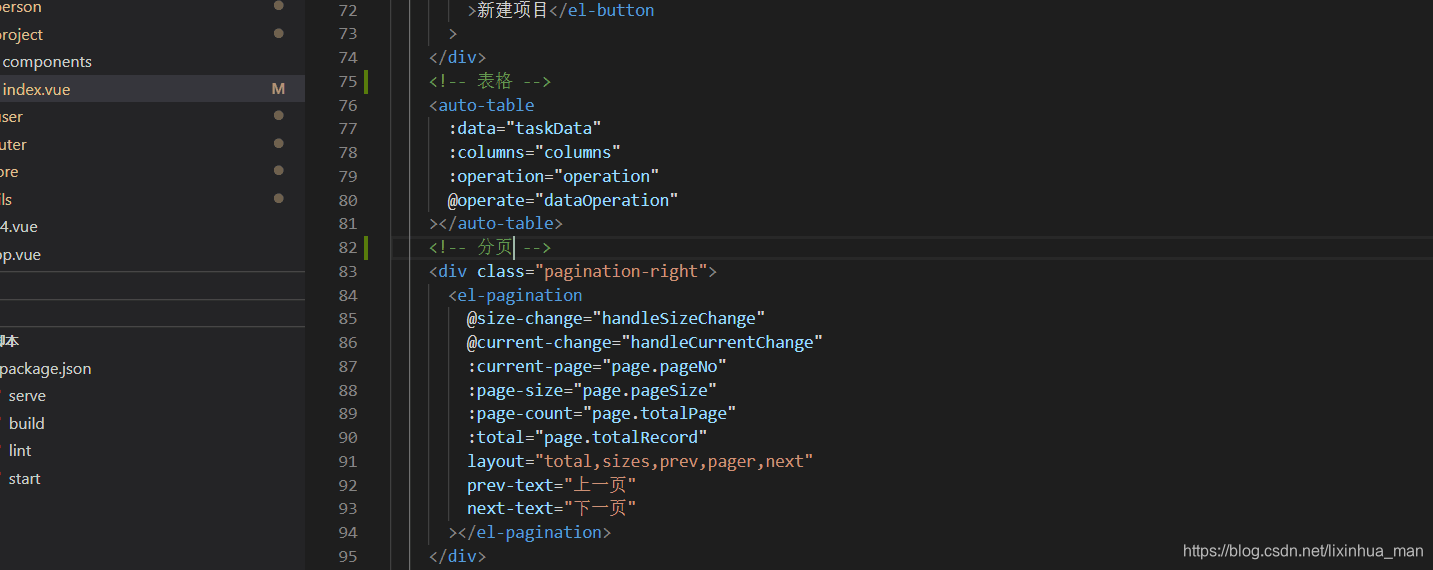 Vue Element 的table封装公共组件element 封装一个公共table Csdn博客