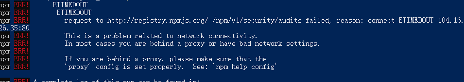 【已解决，原因】run `npm audit fix` to fix them, or `npm audit` for details html-CSDN博客