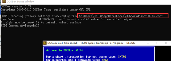 Use DOSBox to automatically enter debug mode - Programmer Sought