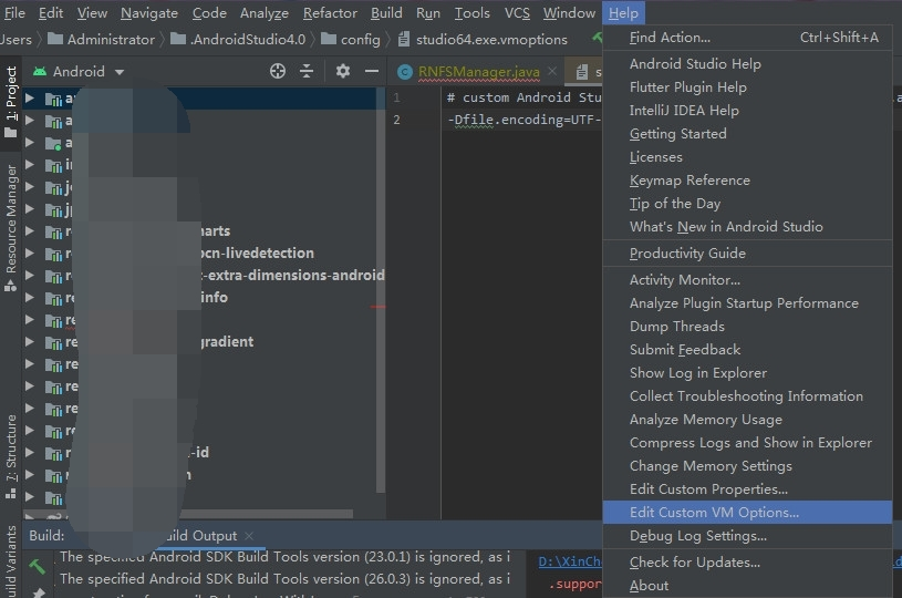 AndroidStudio运行Build Output乱码问题解决_android studio 打开窗口 build output-CSDN博客