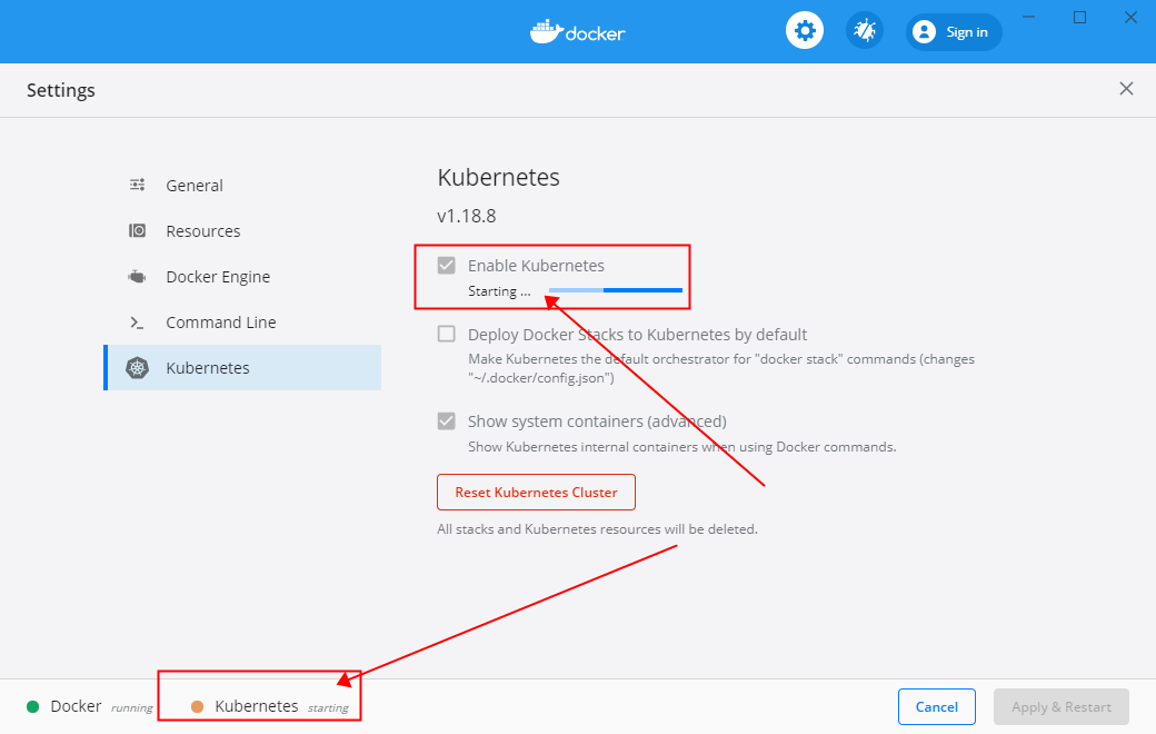 【已解决】docker Desktop 237 Kubernetesk8sv1188一直处于starting状态解决方法dockerdesktop中的kubernetes一值is 