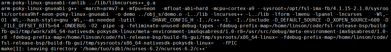Ncurses库移植到arm平台inux的ncurses源码的移植基于arm64 Csdn博客