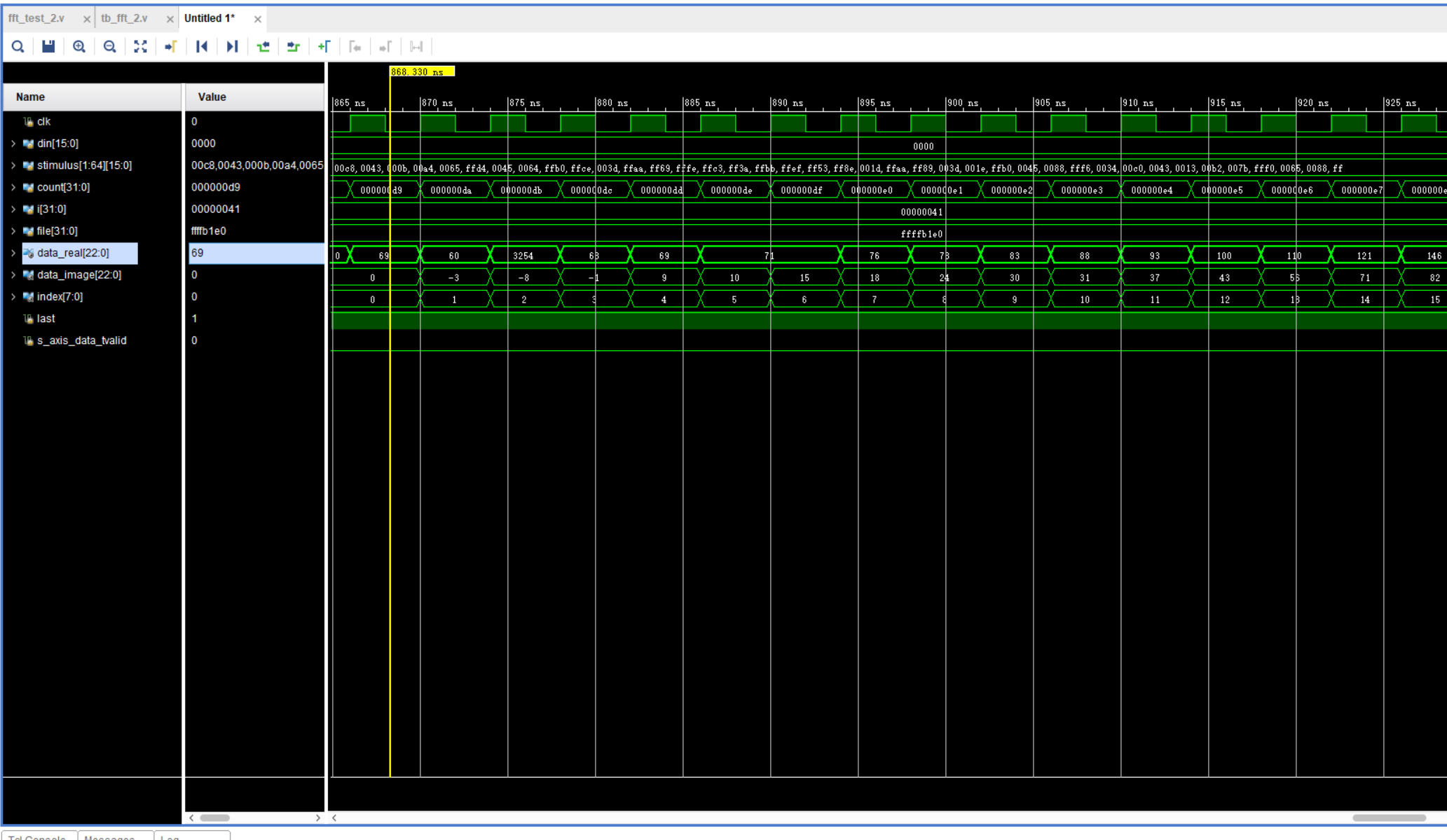 实例化FFT（vivado） 以及matlab和fpga的fft结果对比_matlab和vivado fft结果不一样-CSDN博客