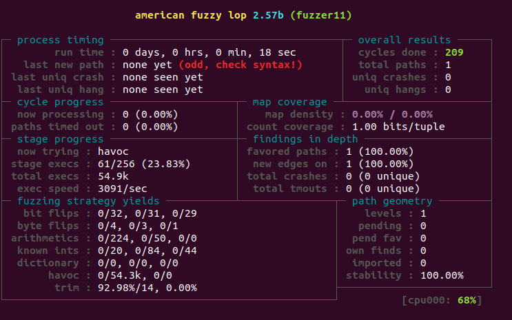 AFL-FUZZ使用笔记（1）_afl fuzz-CSDN博客