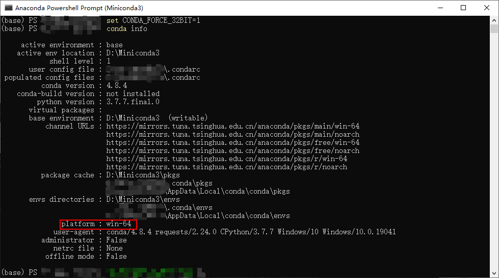 Anaconda 使用 set CONDA_FORCE_32BIT=1 切换32位环境失败的解决方法_conda 配置32位运行环境失败-CSDN博客