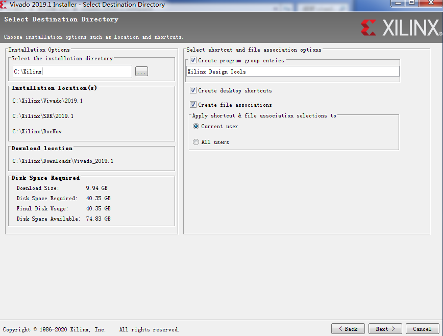 Vivado 2019 WebPACK(免费版) 安装教程与避雷_vivado webpack-CSDN博客