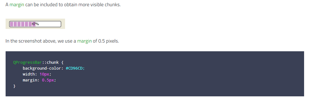 Progress bar scrolling and style setting in pyqt5 - Programmer Sought