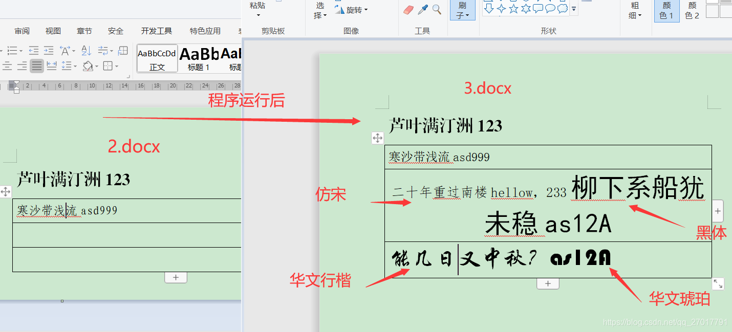 Python修改docx文档的表格内中文字体 Run Font Name Csdn博客