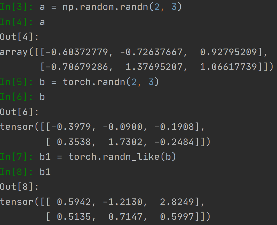 Pytorch入门之张量_runtimeerror: both arguments to matmul need to be -CSDN博客