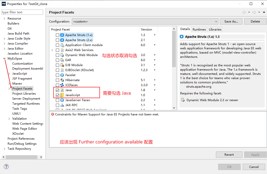 使用Eclipse、MyEclipse 添加 Web服务时，没有 Further configuration available设置的解决方案_further configuration ...