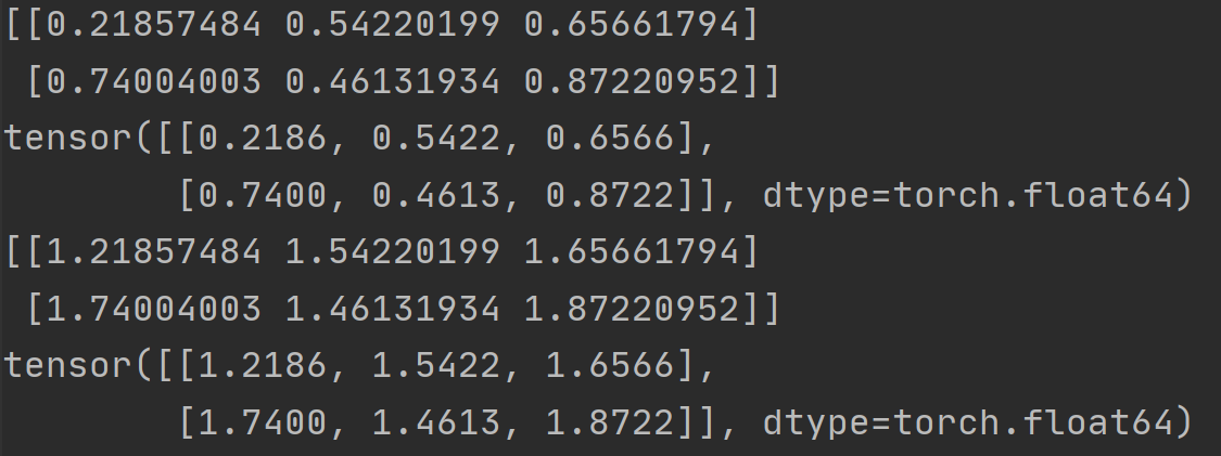 Pytorch入门之张量_runtimeerror: both arguments to matmul need to be -CSDN博客