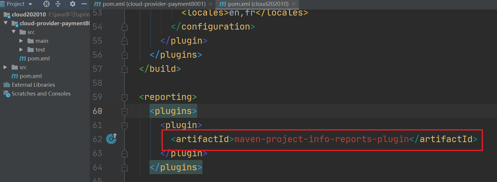 父工程pom文件中maven Project Info Reports Plugin爆红解决办法 Csdn博客 