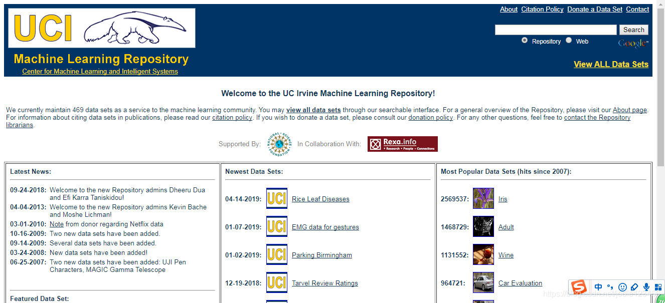 UCI数据集介绍_uci数据集官网-CSDN博客
