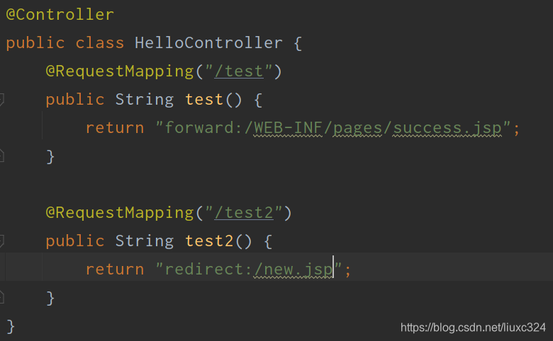 Springmvc:转发、重定向关键字方式 Forward、redirect关键字 Fddlcspringmvc处理数据重定向使用
