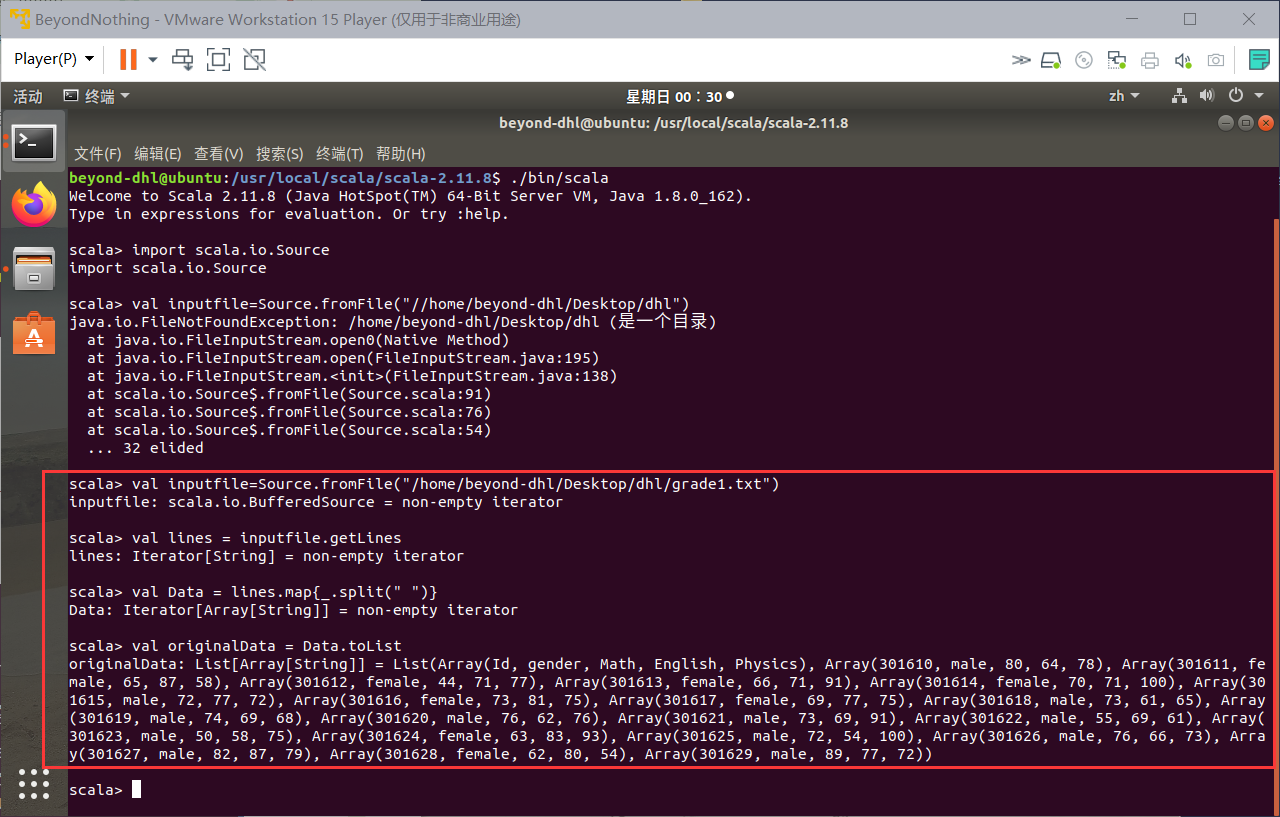 Spark & Scala scala编程案例:统计学生成绩_scala实验一(2) :利用rdd和pairrdd学生信息统计-CSDN博客