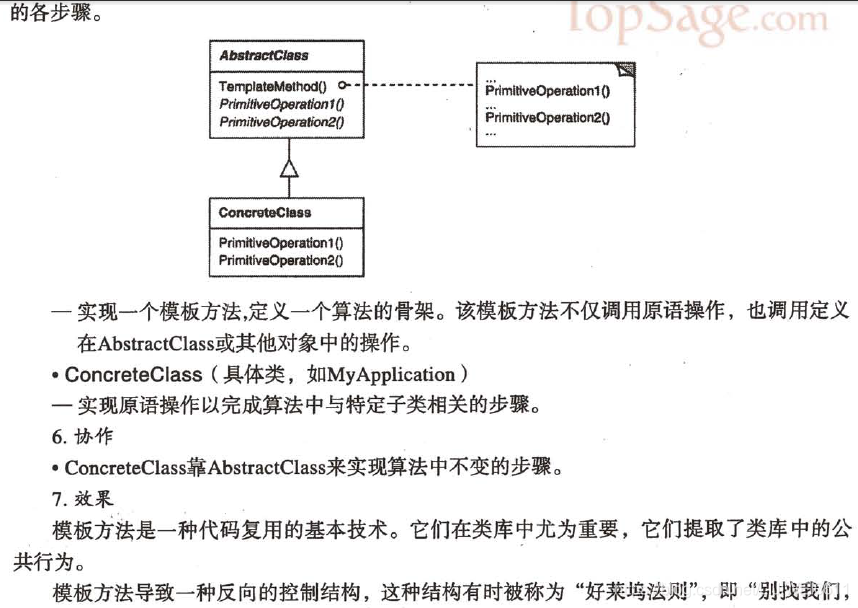 设计模式:可复用面向对象软件及基础:4 10 类行为模式模版模式(template Method) Csdn博客