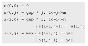 1. Sequence comparison algorithm (python implementation of global sequence alignment and local ...