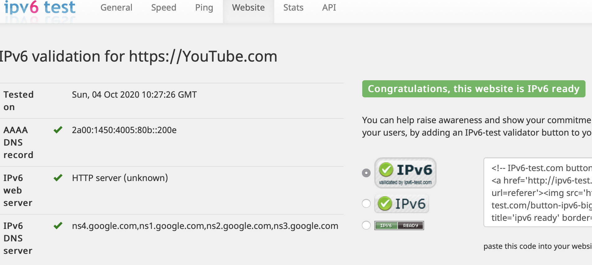 检测网址和接口是否支持IPV6_网站是否支持ipv6-CSDN博客