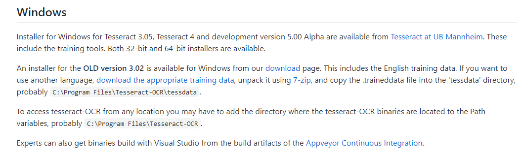 Python installation Pillow, tesseract-ocr and pytesseract module ...