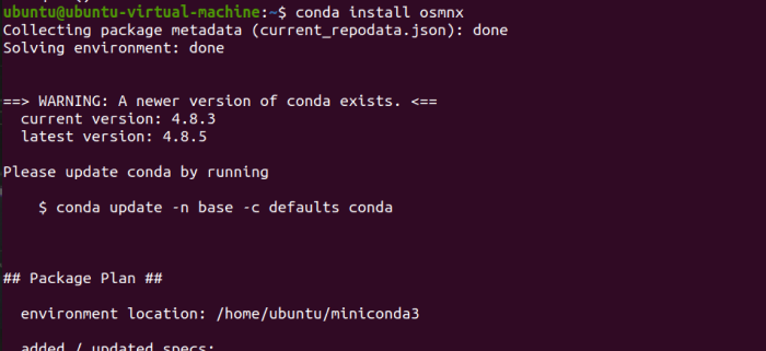 Linux环境下安装osmnx_linux安装osmnx-CSDN博客