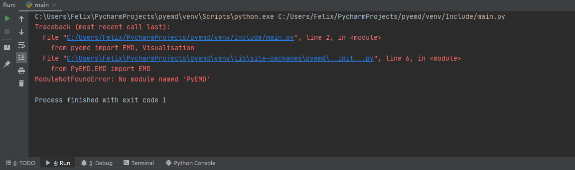 ModuleNotFoundError: No module named ‘PyEMD‘ 解决方法_modulenotfounderror: no module named 'pyemd-CSDN博客