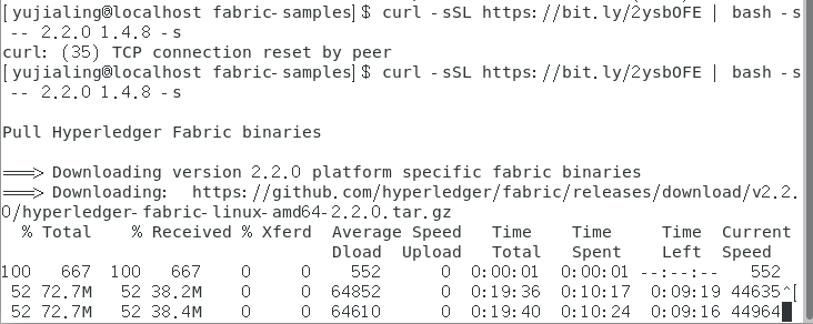 成功解决：curl: (35) TCP connection reset by peer_curl: (35) recv failure: connection reset by peer ...